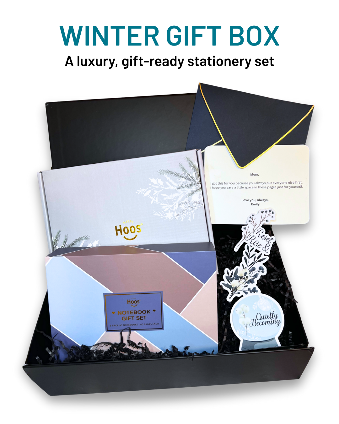 Winter Stationery Gift Box |Personalized Gift-Ready or Minimal Package ...